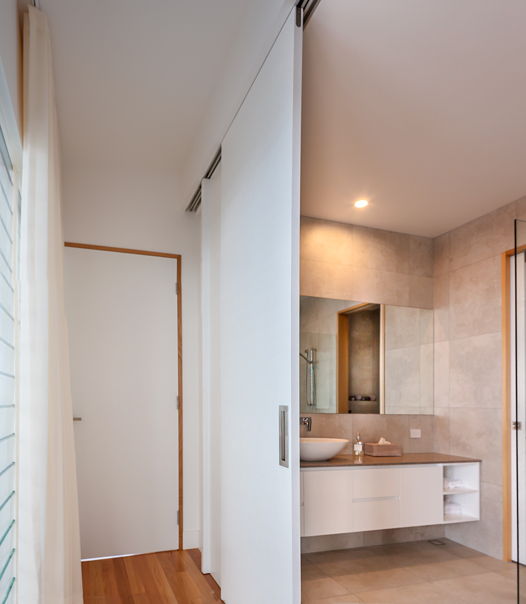 Flush Ceiling Mounted Sliding Door Track | Shelly Lighting