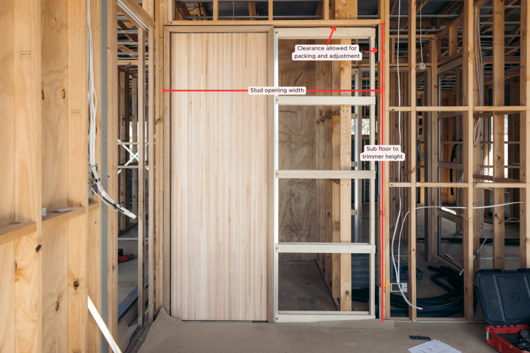 How to Calculate Stud Openings for Cavity Sliding Door Units • Triline